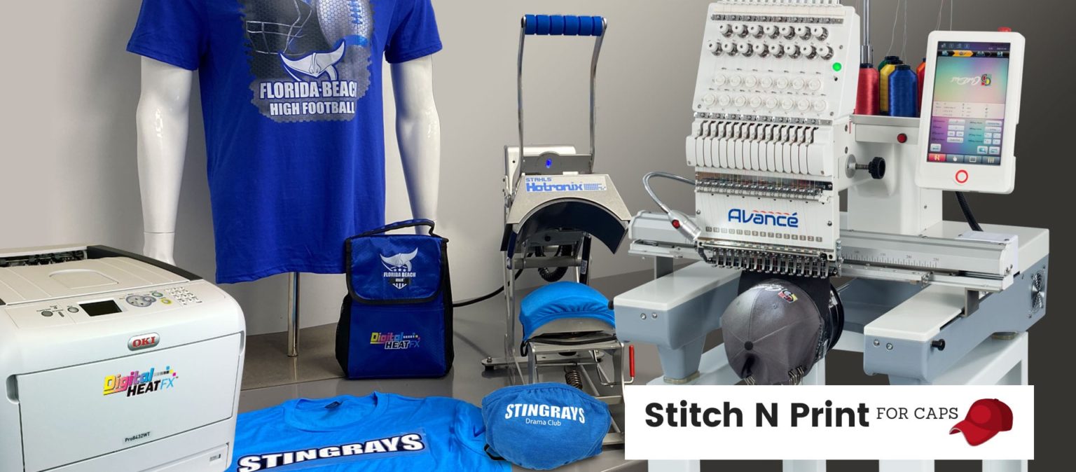 Stitch-N-Print for Caps Bundle - Avancé Commercial Embroidery Machines